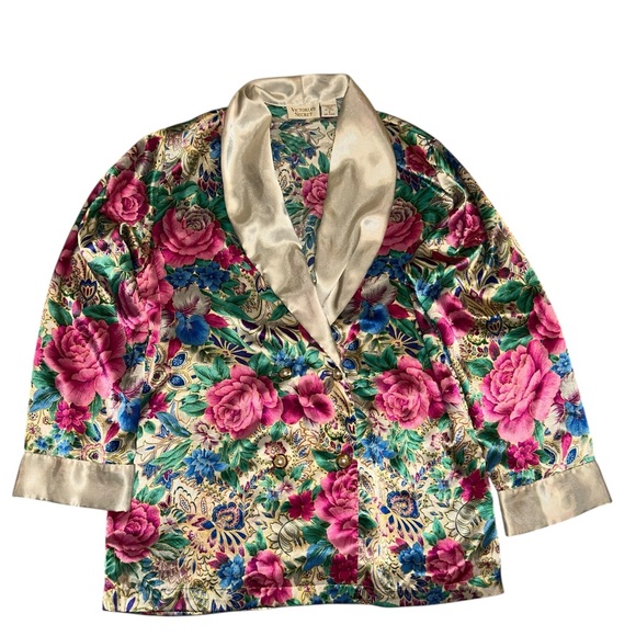 Victoria's Secret | Jackets & Coats | Vintage Victorias Secret Floral ...